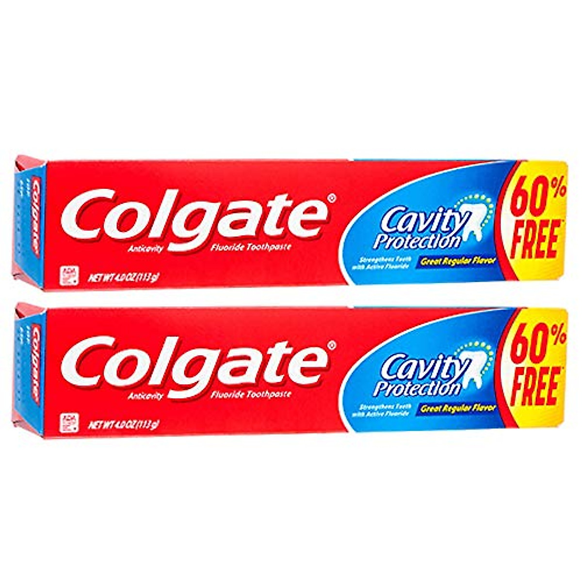 Colgate Cavity Protection Toothpaste with Fluoride - 2.5 ounce + 60% Free