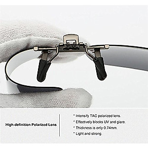 NEWON 3 PACK, Clip on Flip up Polarized Sunglasses For RX Eyeglasses, UV Protection Shades Lens Over Prescription Glasses, Black+Blue mirror+Yellow