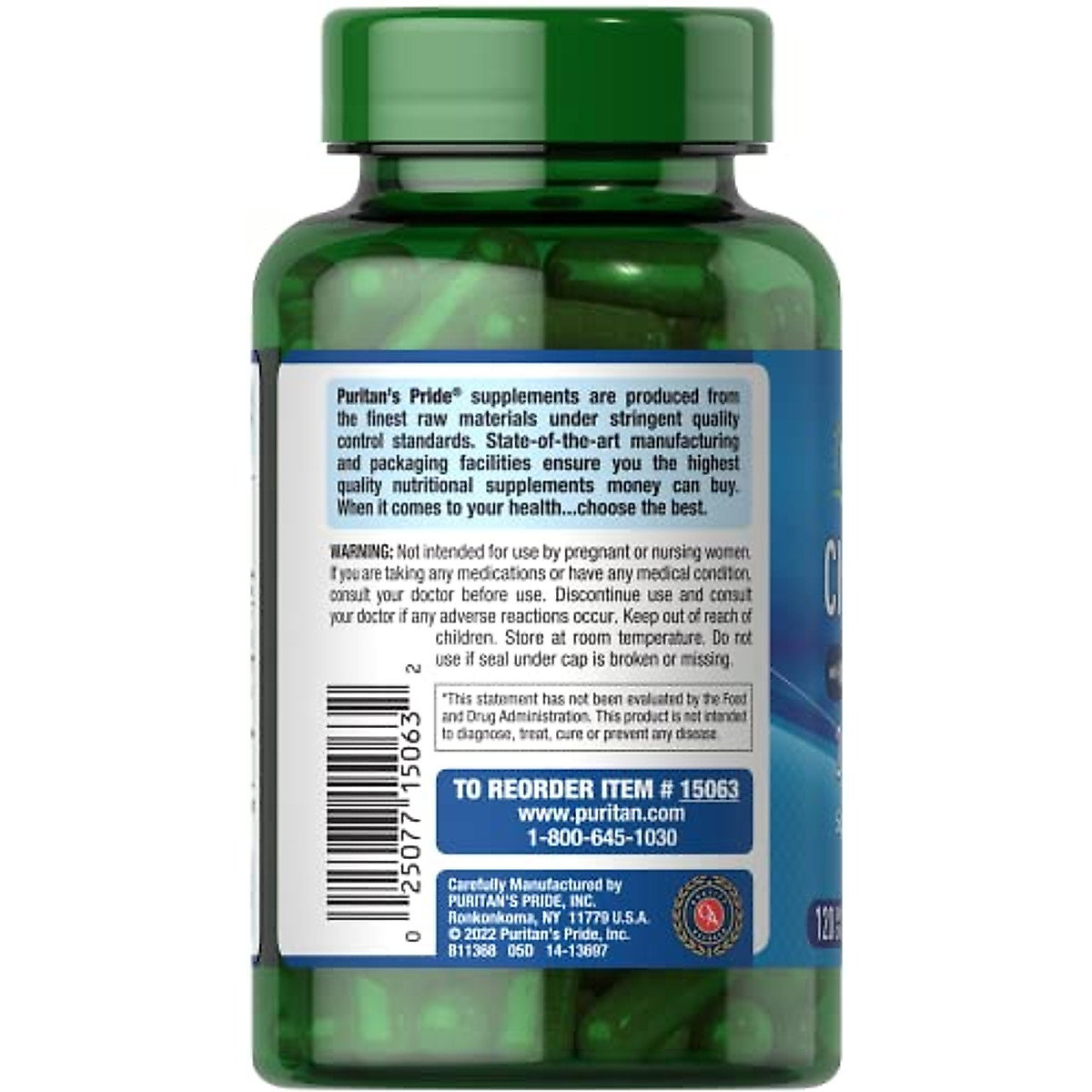 Cinnamon with High Potency Chromium, Supports Sugar and Fat Metabolism, 120 Count by Puritan's Pride Brown (Pack of 1)