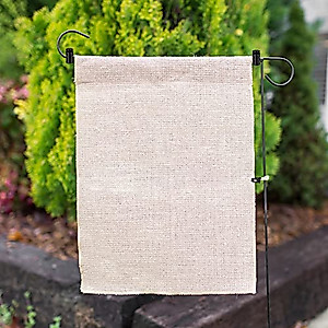 MECCANIXITY Anti-Wind Clips, Plastic Adjustable Yard Flag Stopper Clip Accessories for Garden Flag Stand Poles, Black Clear Pack of 10