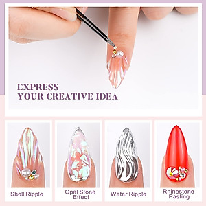 Morovan LED/UV Hard Gels Builder Nail Gel Extension Strengthen UV Art Manicure Set with Forms