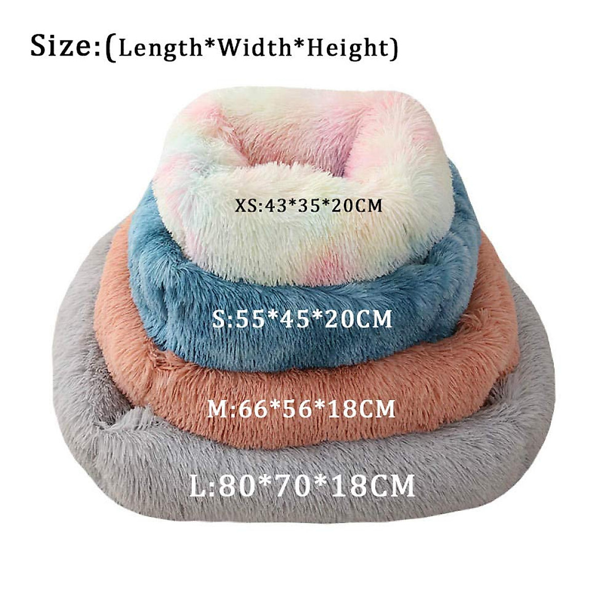 Bed Xs Size Plush Square Beds for Cats Dogs Super Soft Winter Warm Sleeping Mats for Dogs Cats 1Pcs Fruity Green