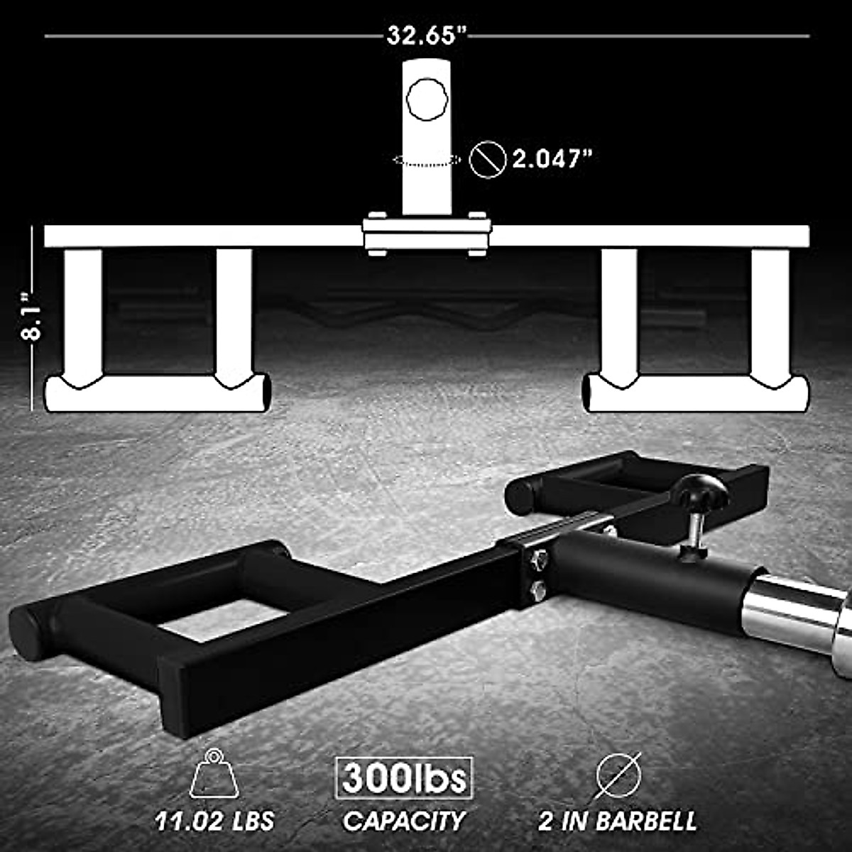 Yes4All Viking Press Attachment/Landmine Attachment for Barbell – Great Landmine Exercise Equipment for 2-Inch Olympic Barbell