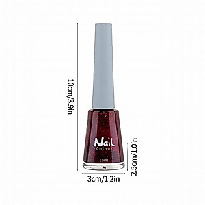 No Need To Bake Oily Non Peelable Nail Polish Popular Color Nude Cherry Jelly Transparent Nail Enhancement 10ml Peal off Nail Polish (B, One Size)