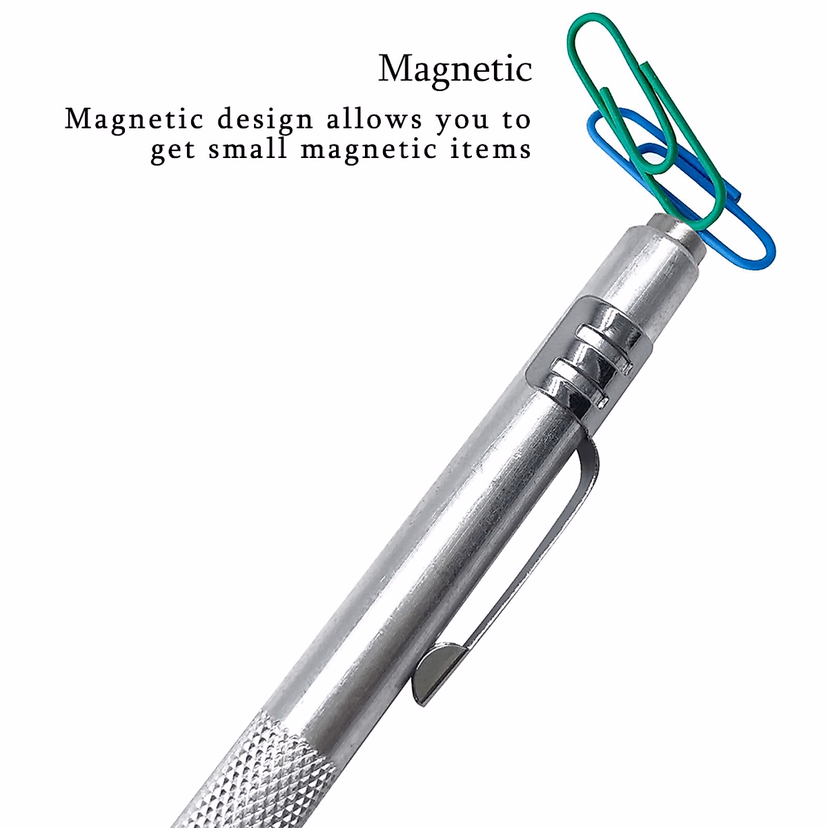 NEPAK 4 Pack Metal Scribe Tool,Tungsten Carbide Scriber Pen with Magnet, for Machinist,Engraving,Welding(with 24 Marking Tips)