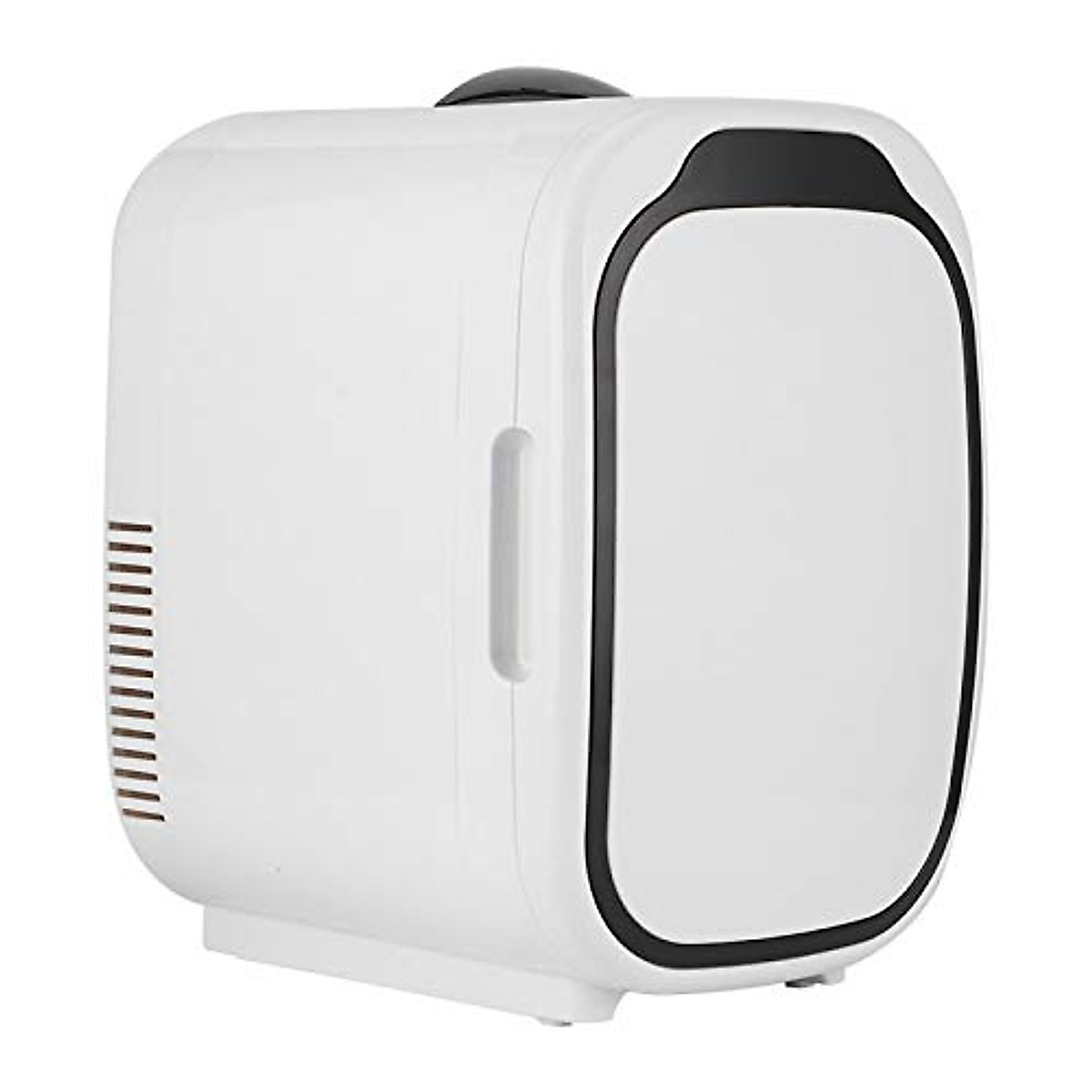 HUANGXING - Mini Fridge, 6 Liter AC DC Portable Electric Cooler and Warmer Silent Cosmetics Refrigerator Compact Personal Beauty Makeup Skincare Fridge for Skincare Bedroom Travel Car Dorm Foods(US)