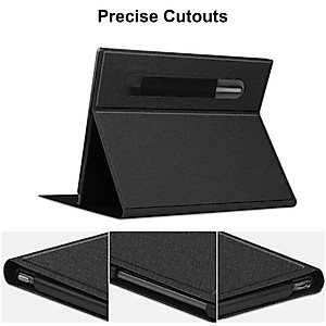 KuRoKo Case for Remarkable 2 Tablet Case, Slim Lightweight Stand Hard Back Shell Protective Cover with Pen Holder for Remarkable 2 Paper Tablet 10.3" 2020 Released,Black