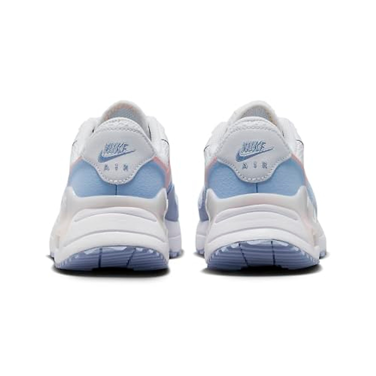 Nike Women's W Air Max System Trainers, White/Pink Bloom-Cobalt BL, 7