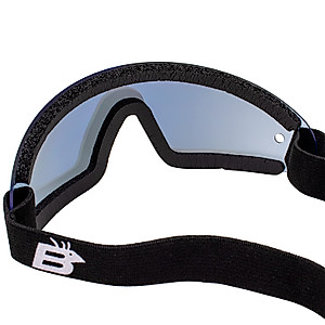 Birdz Eyewear Wing Sports Goggles w/Padded Frame Blue Lenses Great for Skydiving Watersports Motorcycle & They Float