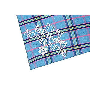 Dog Birthday Bandana, Birthday Boy Puppy Bandana for Small Medium Large Dogs Blue