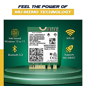 HighZer0 Electronics AX210 WiFi 6E Card | Tri-Band 2.4/5/6 GHz Wi-Fi | Up to 2.4 Gbps | M.2 WiFi Card for PC | No vPro | Supports Bluetooth 5.3 & Intel, AMD, Windows 10/11, Linux | AX210NGW (AX210)