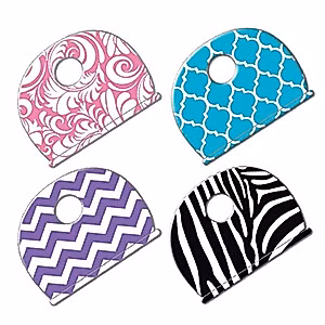 Lucky Line Designer Pattern Key Identifier Caps, 4 Pack (16304)