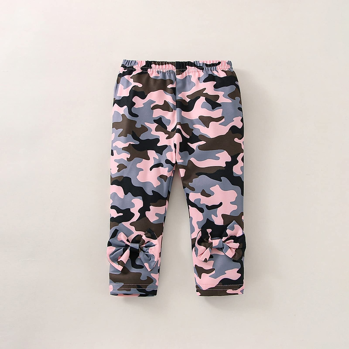 FOCUTEBB Baby Girl Clothes 6-9 Months Infant Girl Sweatshirt Outfits Fall Winter Outfits Long Sleeve Ruffle Tops Camo Pants Sets Headband Pink 6 9 Months