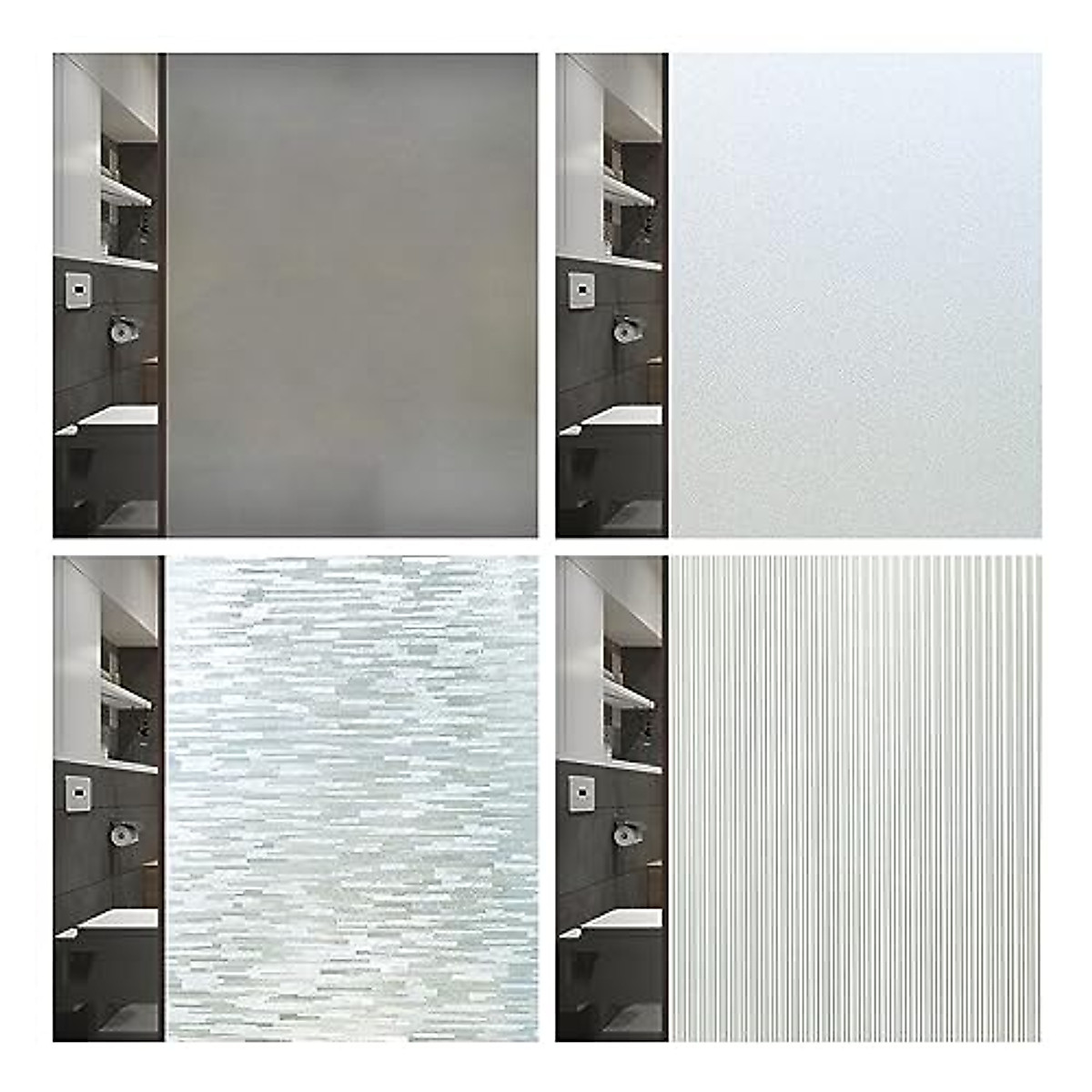 Window Film Window Film Privacy Stained Glass Film Static Cling Self Adhesive Film Frosted UV Protective Glass Vinyl for Home Glass Window Clings (Color : D, Size : 30x100 cm)