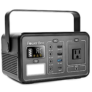 Portable Power Station,ROADOM 222Wh/60000mAh Solar Generator,110V/200W Pure Sine Wave AC Outlet,Lithium-Ion Battery Packs for Outdoor Camping Travel Road Trip Hunting Emergency Home Backup