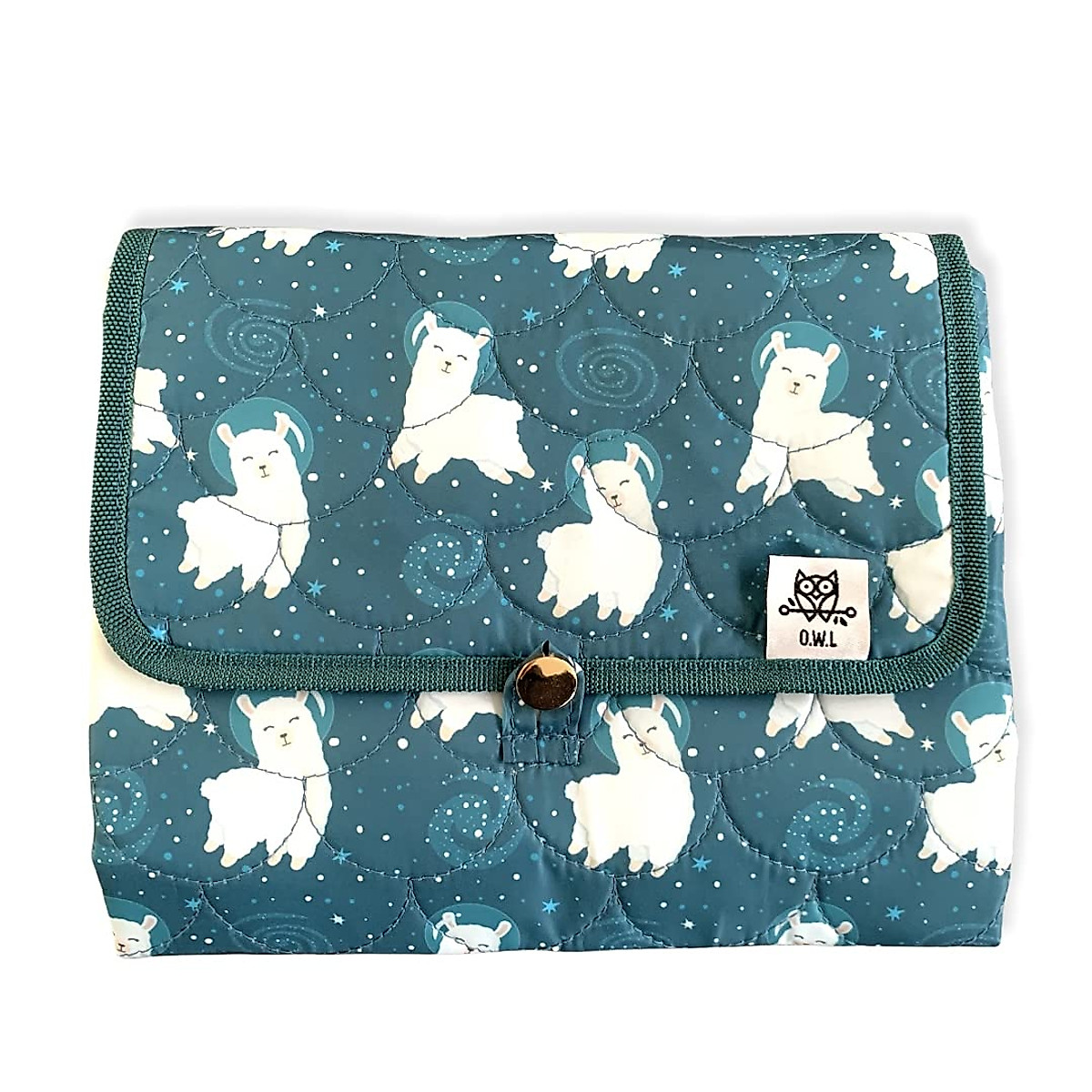 Baby & Toddler Travel-Friendly Padded Change Pad with 100% Organic Cotton Lined Interior, an O.W.L Product