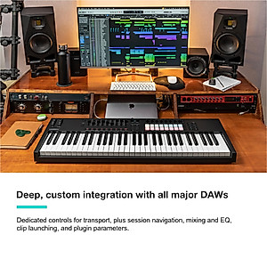 Novation Launchkey 61 [MK3] MIDI Keyboard Controller — Seamless Ableton Live Integration. Chord Mode, Scale Mode, and Arpeggiator. All the software you need for Music Production.