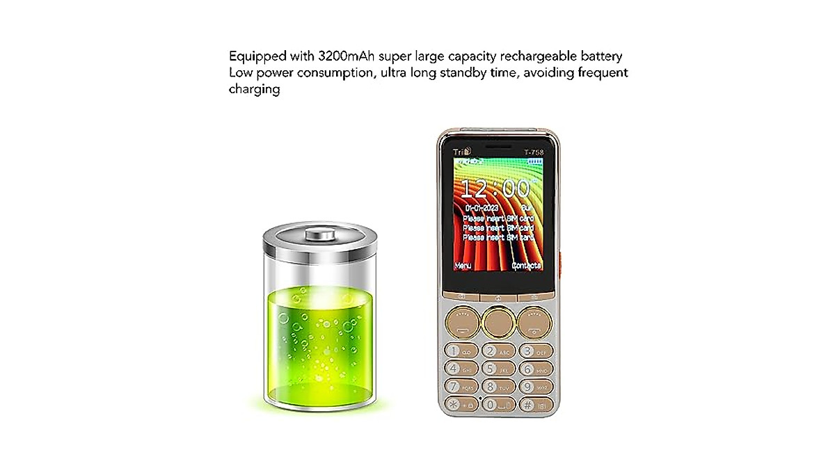 GSM Unlocked Mobile Phone for Seniors - SOS & Big Buttons