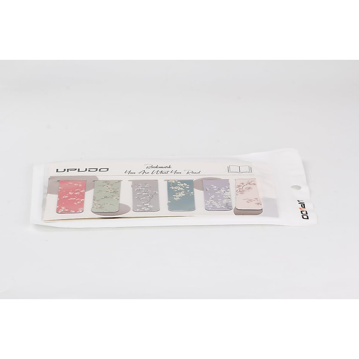 UpUDo 12 Pack Magnetic Bookmark, Book Marker Clip for Teachers, Students, Book Lovers, Printing on 2 Side