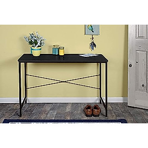 ENGERIO Computer Desk Home Office Desk Writing Study Table Modern Simple Style Laptop Table Study Writing Desk for Home Office Table Workstation (Black)