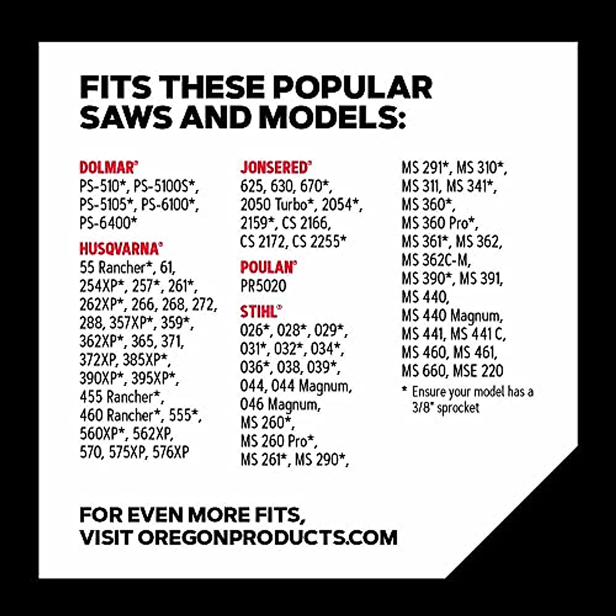 Oregon E72 PowerCut Replacement Chainsaw Chain for 20-Inch Guide Bars, 72 Drive Links, Pitch: 3/8" Low Vibration, .050" Gauge