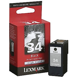 Lexmark 18C0034 OEM Ink - P915 P4350 P6250 X2500 X3350 X3550 X4550 X5250 X5270 X5470 X7170 X7300 X7350 X8350 Z816 (#34) Z1300 Z1420 High Yield Black Ink (550 Yield) OEM