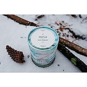 Ethics Supply Co. Old Faithful Candle | 12 oz | Wild Strawberry, Subalpine Fir, Lodgepole Pine | Infused with Essential Oils & A Premium Grade of Aromatic Oils | 60 Hour Burn Time