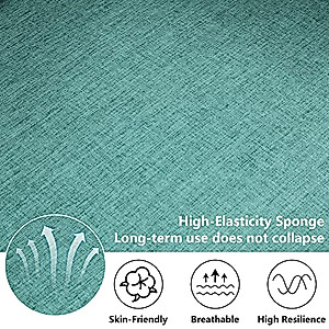 Hdxdkog Loveseat Sofa, 67'' Mid Century Modern Small Love Seat for Small Space, Upholstered 2 Seater Sofa Comfy Couch Furniture for Living Room, Bedroom Apartment (Light Green)