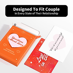 UMONIE Conversation Cards for Couples, Fun Questions Couples Games for Date Night, Cards Game for Couples to Strengthen Relationships, Romance, Trust - Valentine's Day Couples Gifts for Him/Her/Them