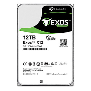 Seagate Exos 12TB 3.5 7200RPM 256MB SAS 12GB s Enterprise Bare HDD ST12000NM0027