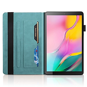 Case for Samsung Galaxy Tab A 10.1 2019 (SM-T510) Premium Slim PU Leather Stand Folding Folio Cover for Samsung Galaxy Tab A 10.1 Inch Tablet SM-T510/T515 2019 Release Modle -Turquoise