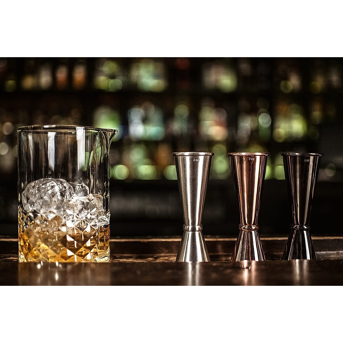 BARIANTTE Cocktail Jigger Set Bartending | Jigger with Measurements Inside Double Jigger 2 oz 1 oz | Japanese Jigger Cocktail Measuring Cup | Bartender Jiggers Shot Measures Jigger Liquor Measurer