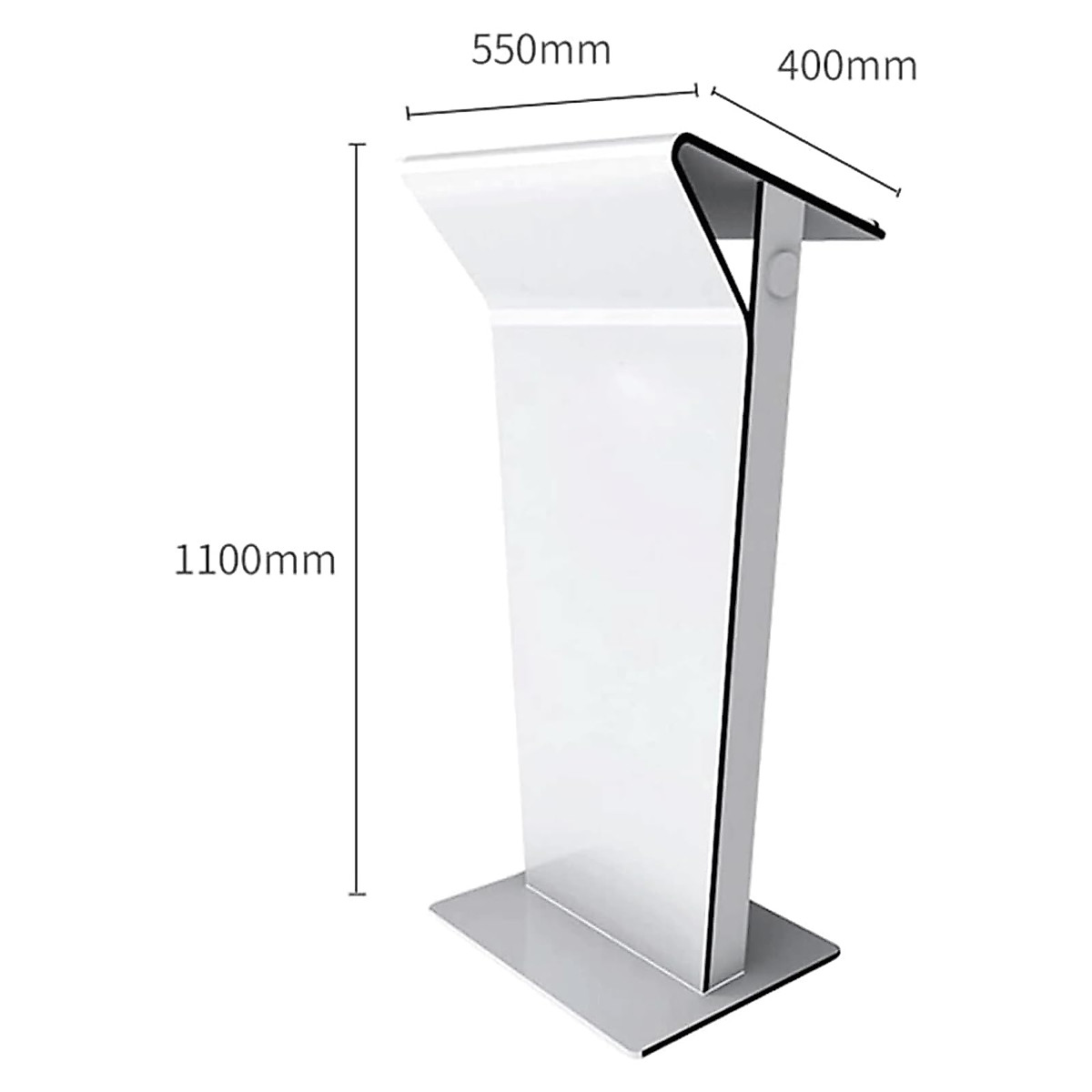 Portable Podium Acrylic Lecterns Stylish Podium Stand 550 * 400 * 1100mm Pulpits Viewing Surface Tilt Lecterns Easy to Install