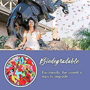 Battife 10Pack Confetti Wands, Colorful Confetti Shoot Poppers, Tissue Paper Confetti Flick Flutter Sticks for Wedding Celebrations, Anniversary, Birthday Parties, Multi-color 7.8 inch