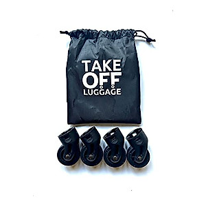 Take OFF Luggage 18 inch Hardshell Carry On Suitcase that Converts into Underseater Luggage with Removable Spinner Wheels for Airline Personal Item Use Requirements, 18 x 14 x 8 Inches - Hot Pink