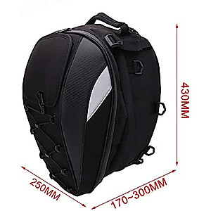 Motorcycle Seat/ Tail Bag - Dual Use Backpack Waterproof Motorbike Helmet Storage Bags For Luggage Motorcycle Dirt Bike Accessories