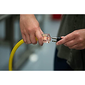 Coleman Cable 02687 10/3 Vinyl Outdoor Extension Cord with Lighted End 25-Foot