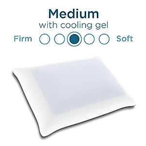 Tempur-Pedic TEMPUR-Adapt + Cooling 3-Inch King Mattress Topper Medium Luxury Premium Foam, Washable Cover, Medium Cooling Topper,White & TEMPUR-Cloud Breeze Dual Cooling Pillow, King