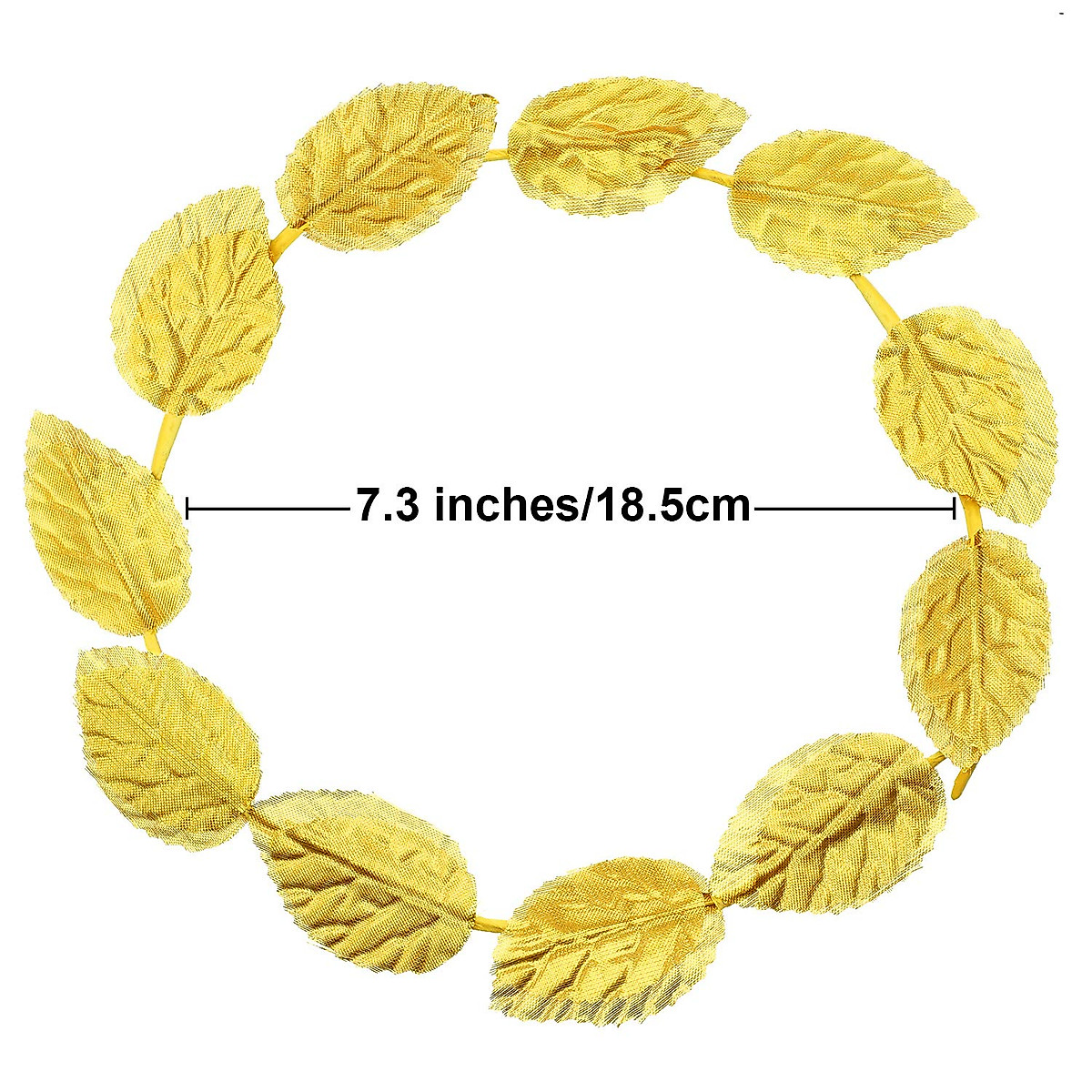 meekoo 3 Pieces Laurel Wreath Crown Roman Leaf Headband Gold Greek Headpiece Goddess Toga Costume Decor for Women Men Halloween Headdress Party Decoration
