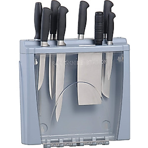 San Jamar STK1008 Saf-T-Knife Assembled Station, 15" Width x 15" Height x 4-1/4" Depth