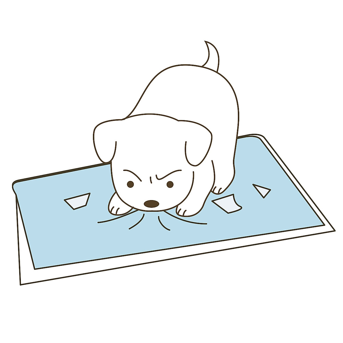 Richell Paw Trax Mesh Training Tray, Brown 25.2 x 18.9 x 1.6" | Richell Paw Trax Mesh Training Tray: Puppy Potty Pad Holder for Indoor Use, Anti-Chewing and Tearing, Ideal for Potty Training Puppies