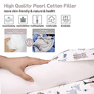 Baby Lounger 100% Cotton Breathable Newborn Infant Bed Co Sleeping Nest Bed Cover Machine Washable, Adjustable Size, Strong Zipper