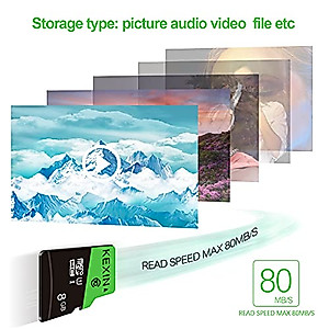 KEXIN 5 Pack 8GB Micro SD Card MicroSDHC UHS-I Memory Cards Class 10, C10, U1