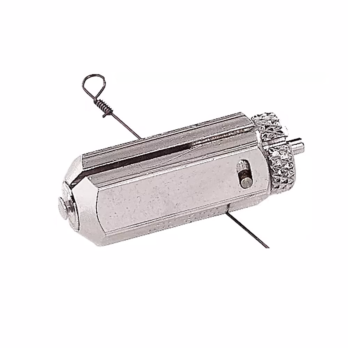 DU-BRO Kwik Twist Fishing Tool - Ultimate Fishing Leader Making Kit - Wire Leader Fishing Kit - Barrel Wraps - Silver - Small