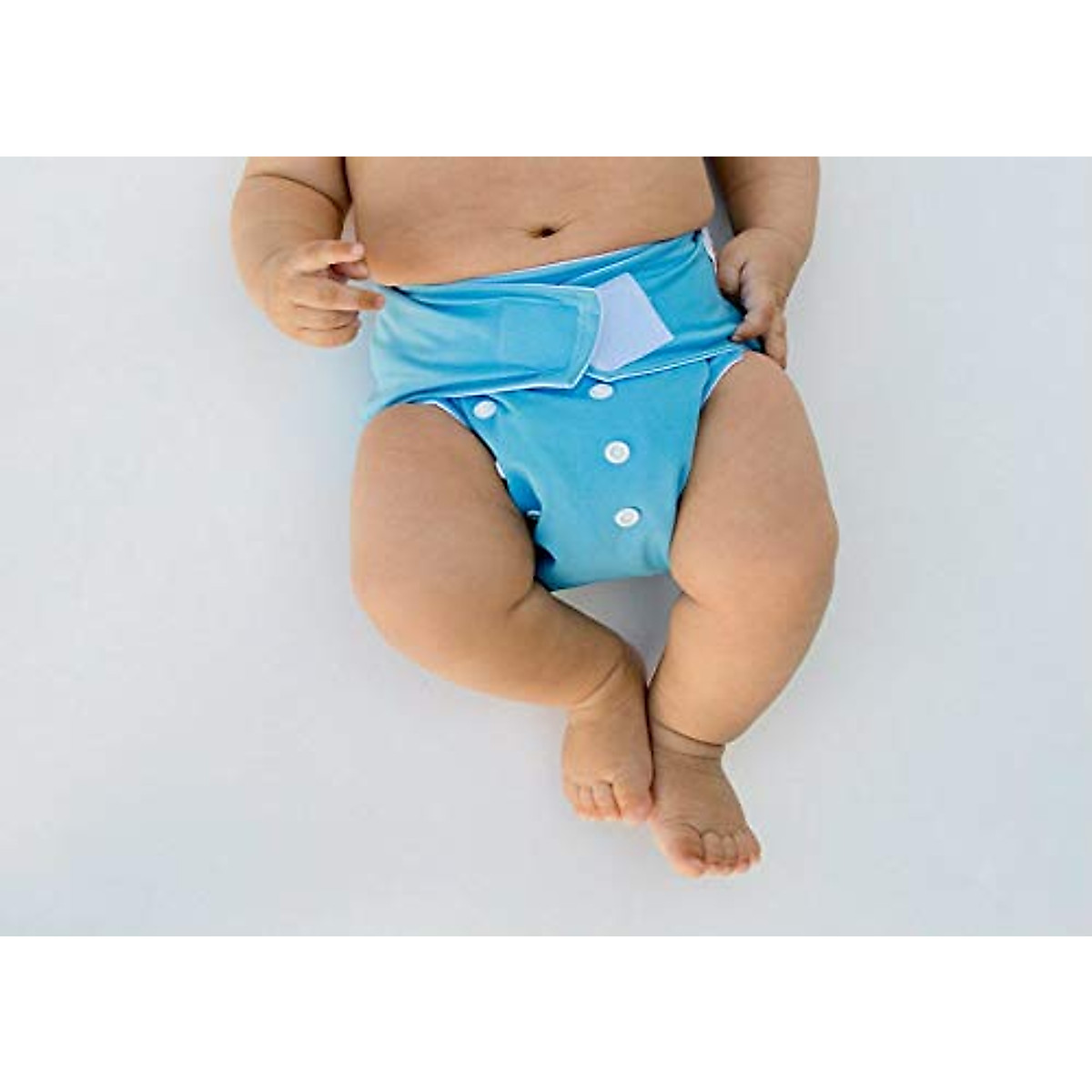 KaWaii Baby One Size Heavy Duty HD2 Cloth Diaper Shells, Reusable, Washable, Leakproof for babies 8-36 lbs - Pack of 6