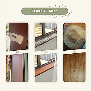 Besezx Wood Grain Repair Tape, 2.4" X15', Self Adhesive Wood Grain Repair Patch for Tables, Chairs, Baseboards, Doors, Windows, Floors, All Kinds of Furniture Renovation, Handicraft DIY. (Red Oak)