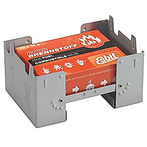 Esbit Large Ultralight Folding Pocket Stove with 12/14gm Solid Fuel Tablets