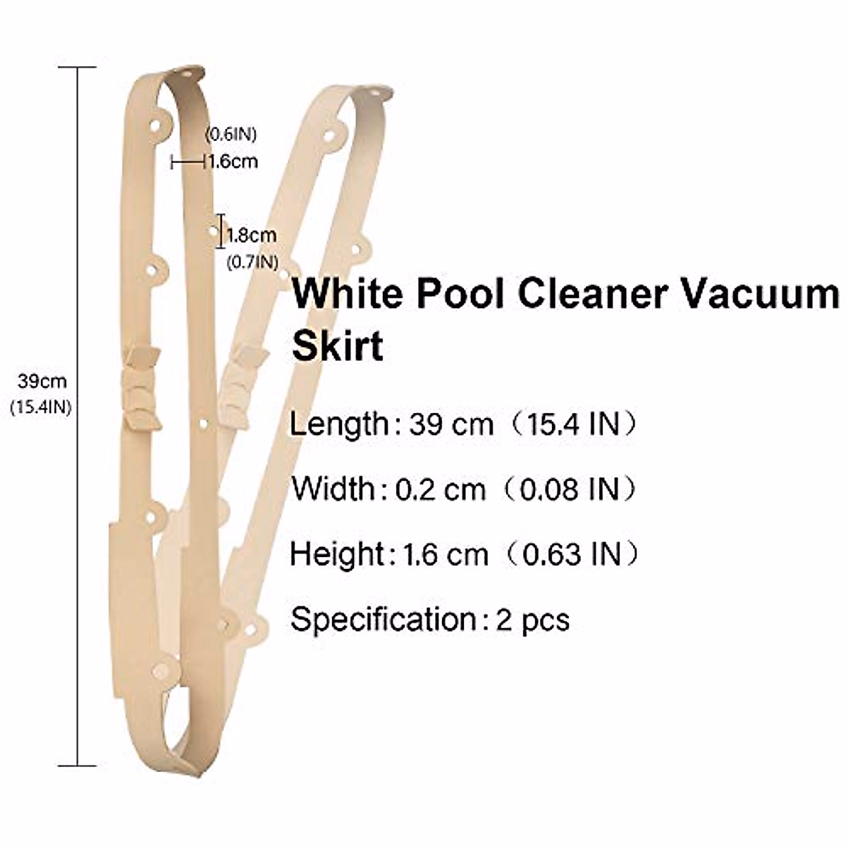 prosocool New 2 Pack GW9508 Vacuum Skirt Replacement, Compatible with Pentair Kreepy Krauly Great White GW9500 Automatic Pool and Spa Cleaner