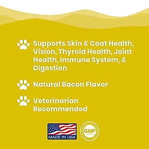 100% Natural Dog Vitamins and Supplements - Liquid Multivitamin for Dogs - Senior Dog Vitamins - Vitamins for Dogs with Probiotics - Usa Made Vitamin for Dogs - Pet Vitamins for Dogs & Dog Supplements