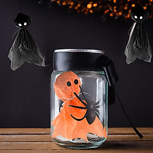 MIAHART 60 Sheets Orange Tissue Paper for Gift Wrapping Halloween Tissue Paper Bulk for Packaging Floral Birthday Christmas Halloween DIY Crafts Pompoms